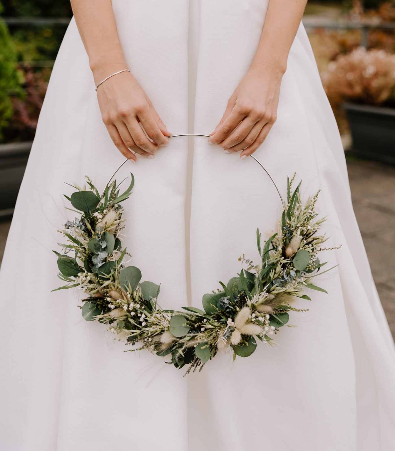 Ramo de novia silvestre en tonos azules y blancos - Celtic M