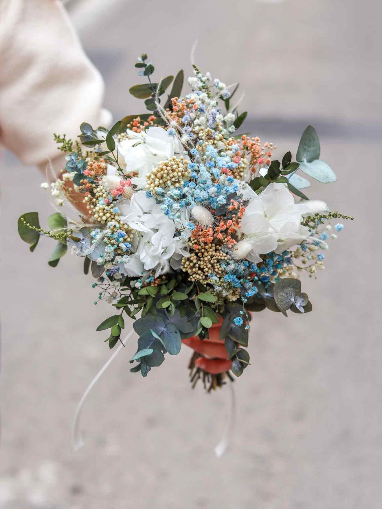 Azure - Ramo de novia azul sencillo